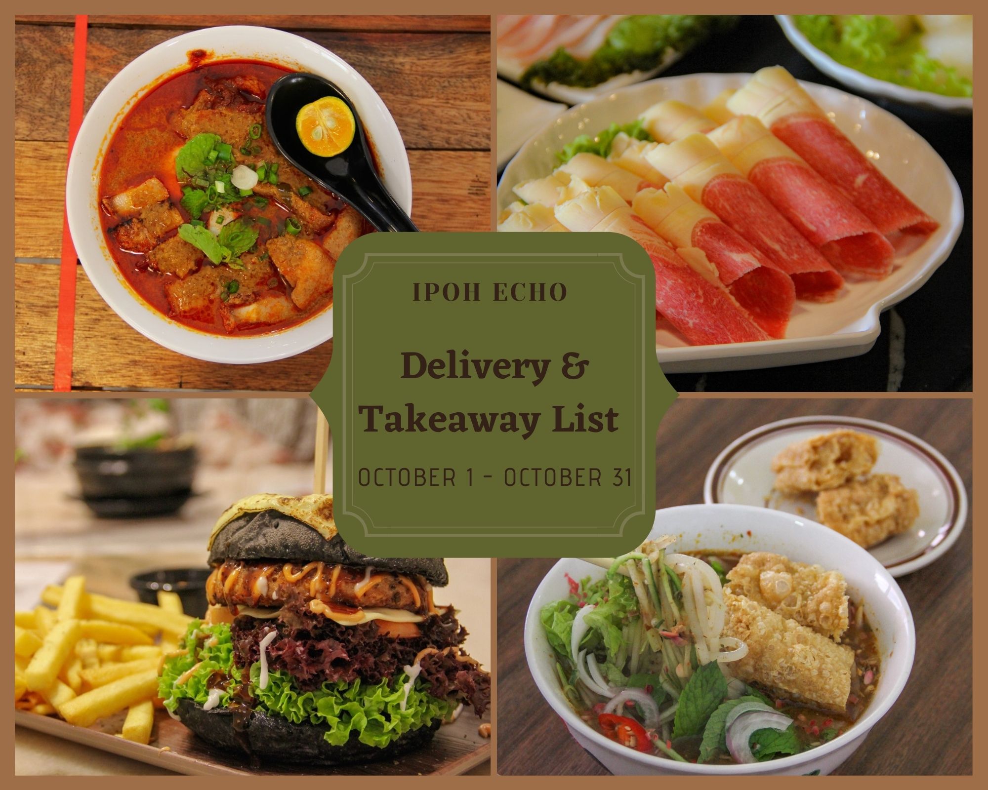Small Businesses: Takeaway & Delivery List | Ipoh Echo
