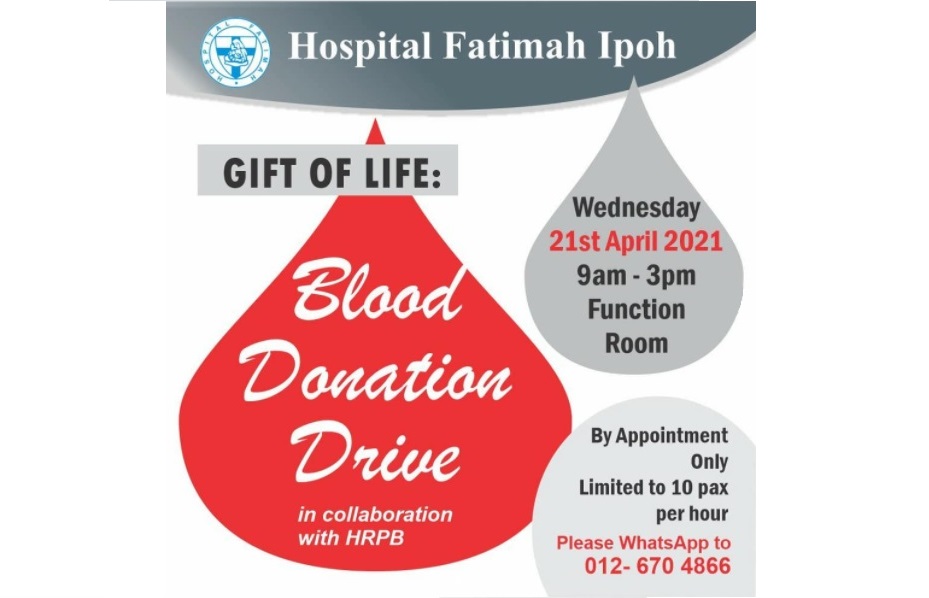 Hospital Fatimah Blood Donation Drive (21 Apr 2021) | Ipoh Echo