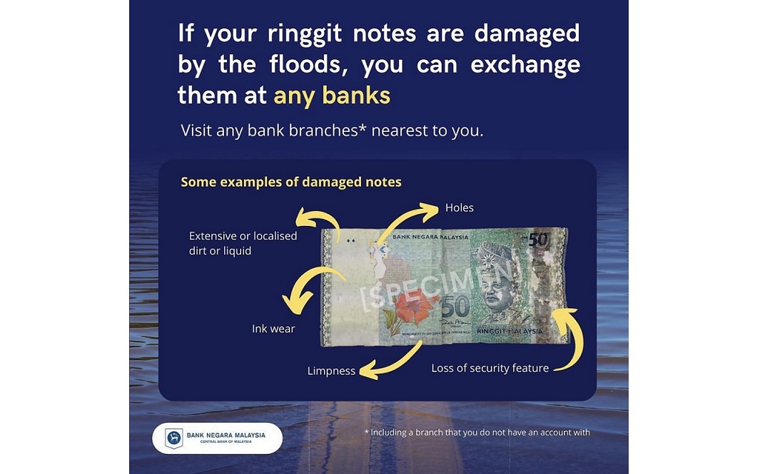 Swap Your Flood-damaged Banknotes With The Banks | Ipoh Echo