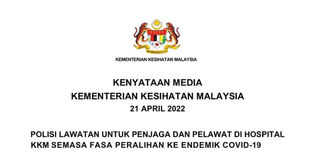 MOH: Visiting Policies to Ease at Hospitals Under the Ministry ...