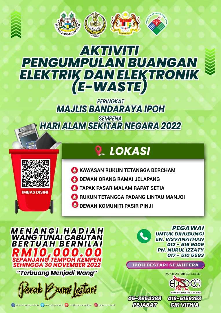 E-Waste Collection for the Month of August | Ipoh Echo