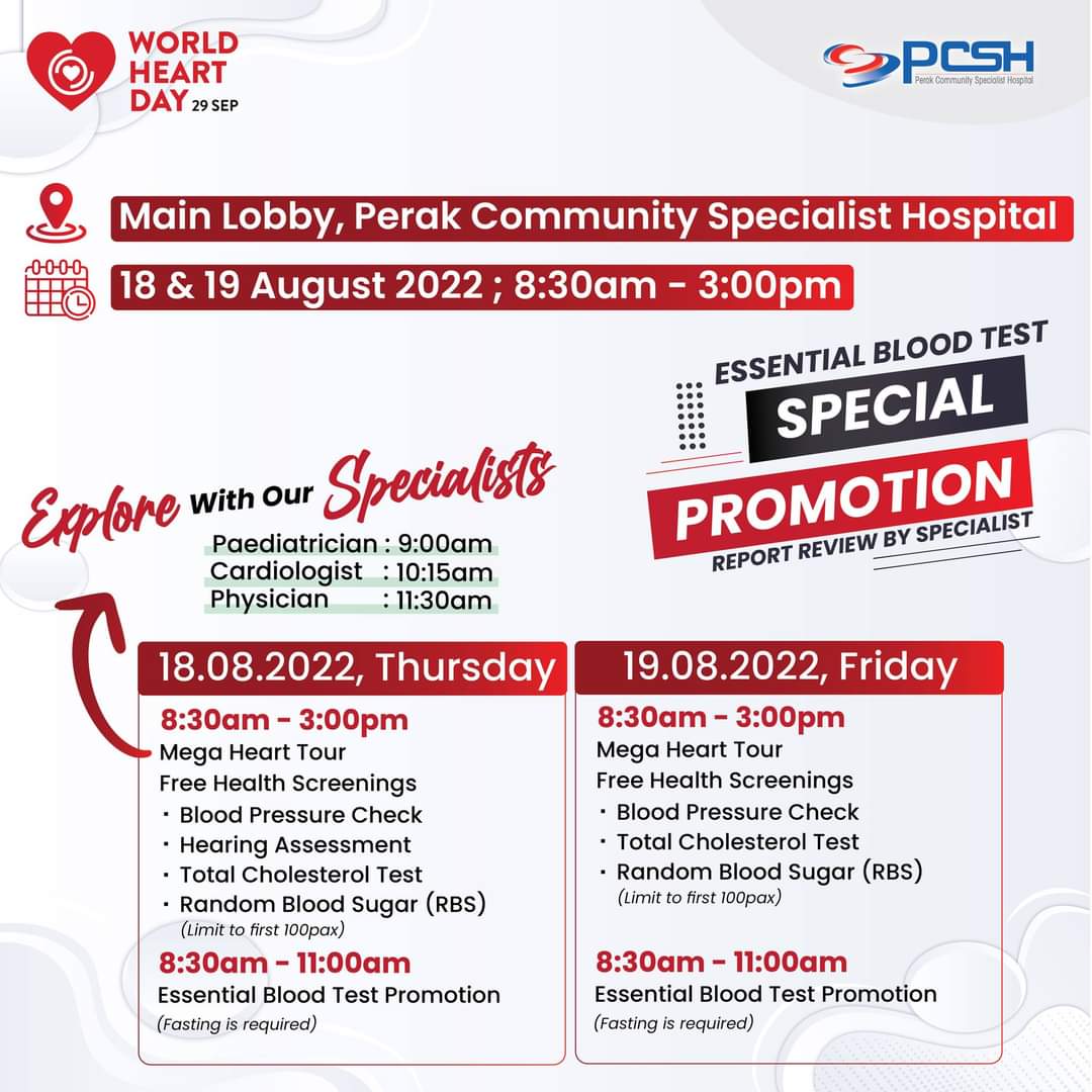 PCSH Mega Heart Campaign Begins Today | Ipoh Echo