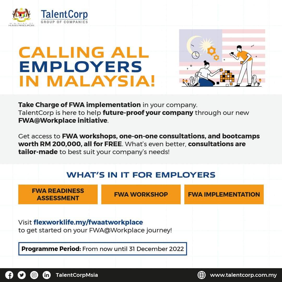 FWA@Workplace Initiative by TalentCorp Offers Free Programmes to Assist ...