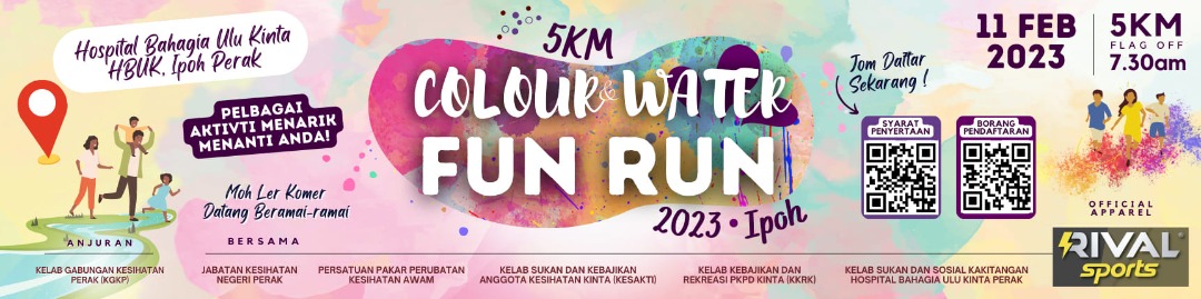 Colour & Water Fun Run 2023 | Ipoh Echo