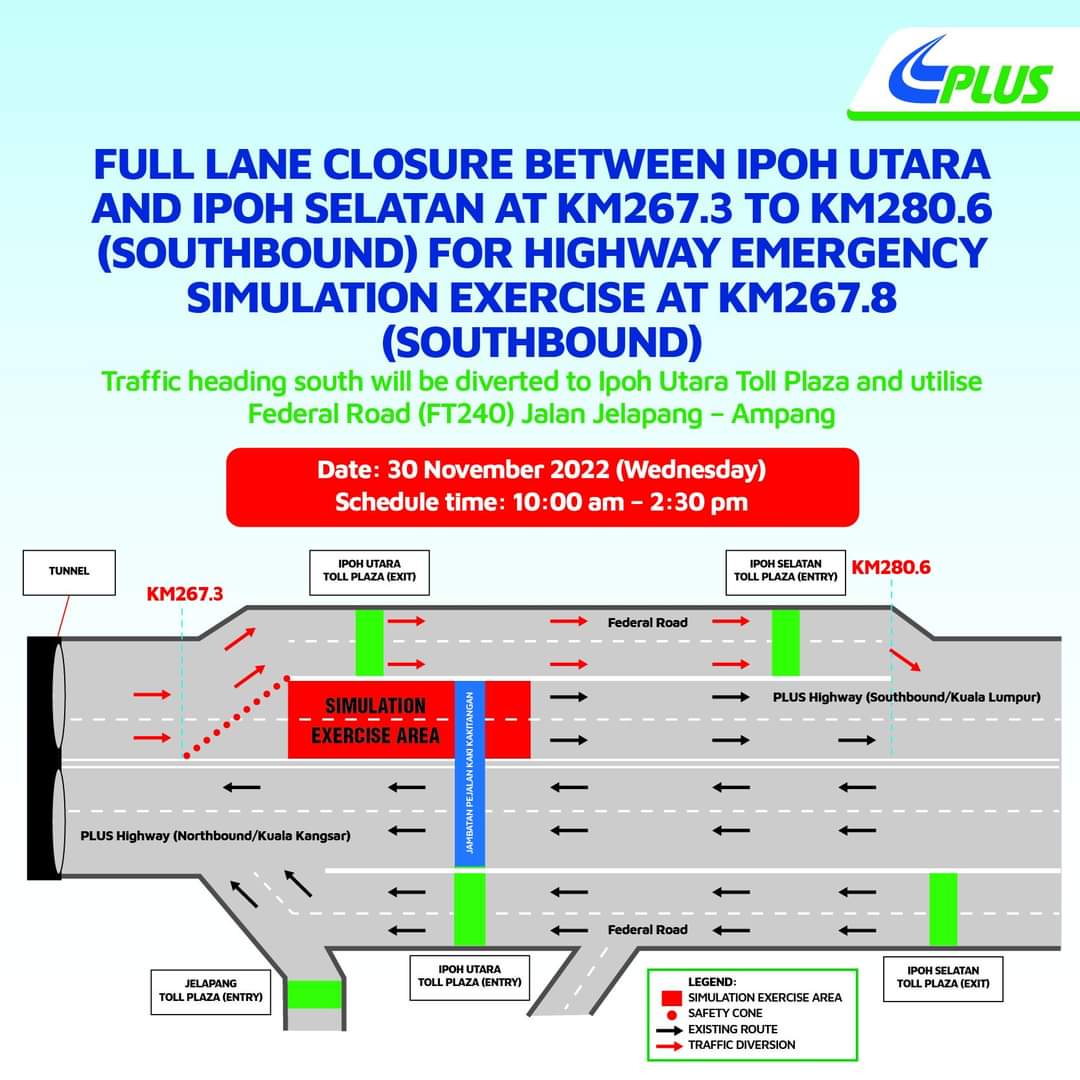 Highway Emergency Simulation Exercise KM267.8 (Southbound) | Ipoh Echo