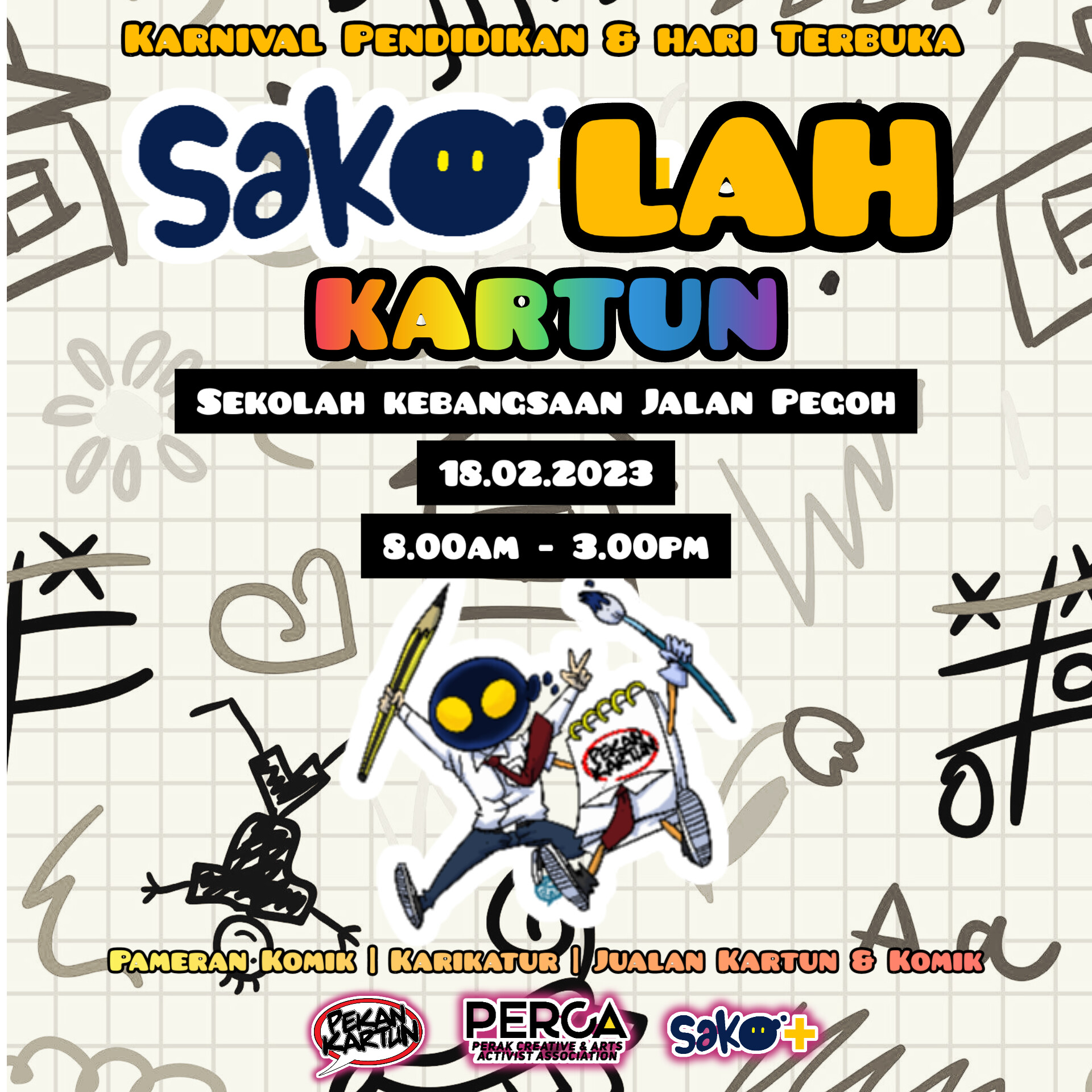 SAKO-Lah KARTUN @ Education Carnival and Open Day SK Jalan Pegoh | Ipoh ...