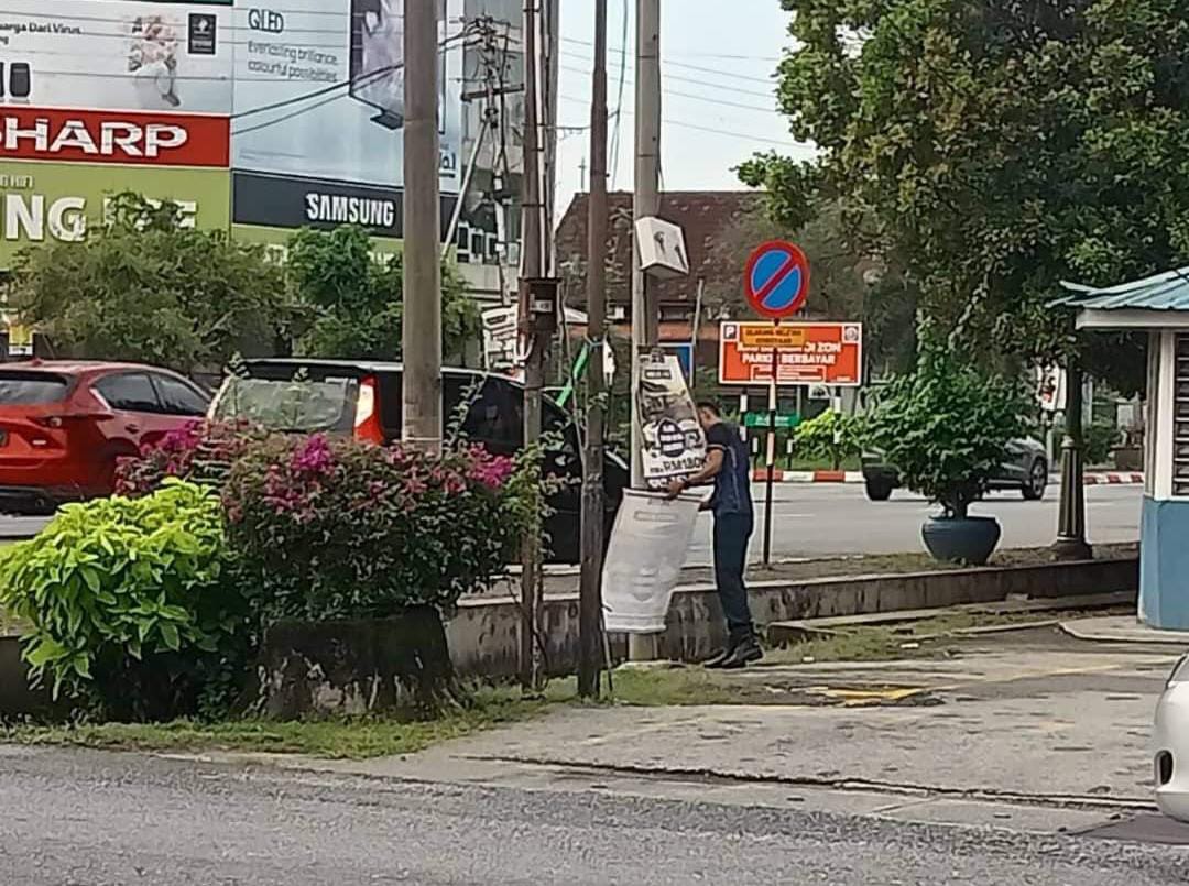 153 buntings/banners, and illegal ads were taken down | Ipoh Echo