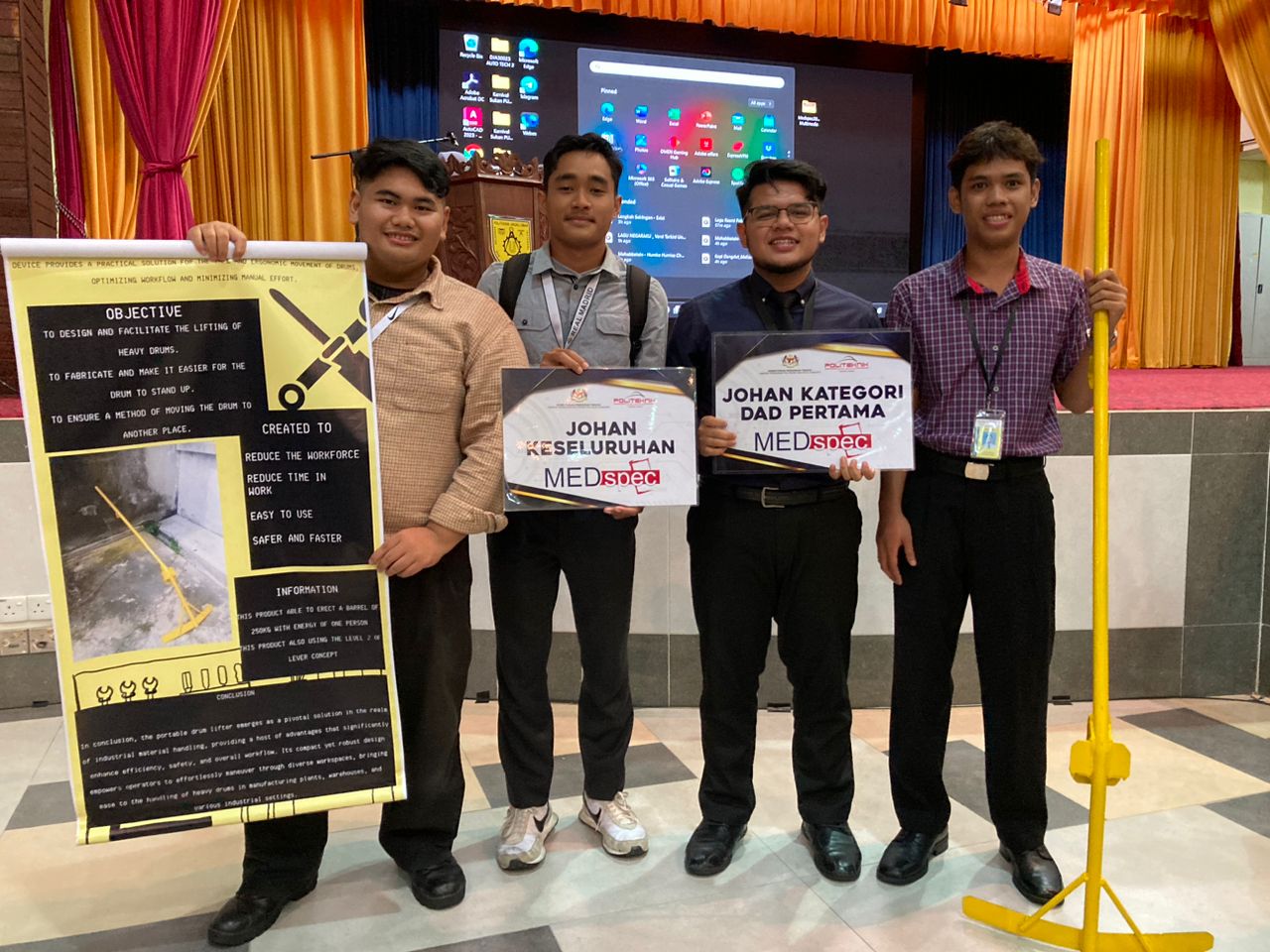 Innovative Portable Drum Lifter Project Receives Best Project Award ...