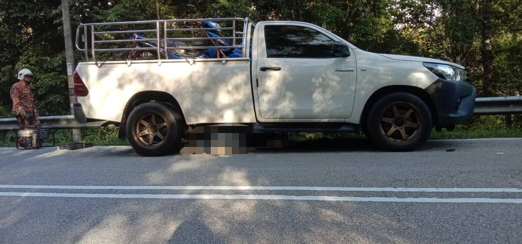 Motorcycle rider killed in accident with Hilux at JRTB Gerik | Ipoh Echo