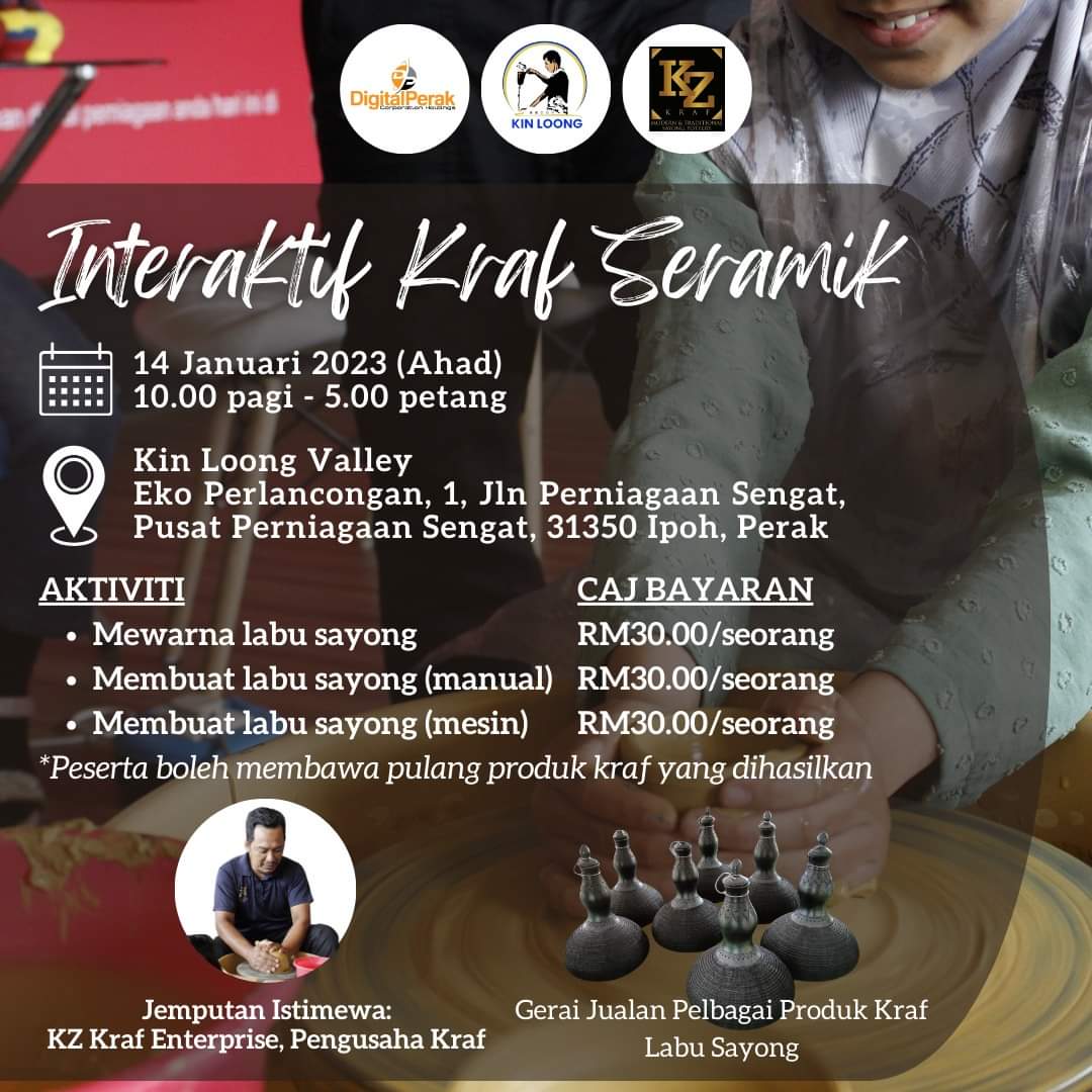 Let's learn how to make 'Labu Sayong' in the Interactive Ceramic Craft program | Ipoh Echo