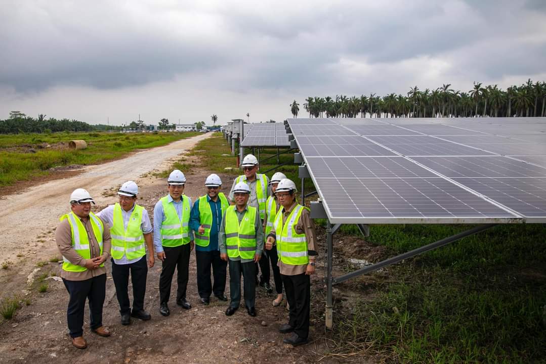 The construction of the Kerian solar farm aligns with the progress of ...