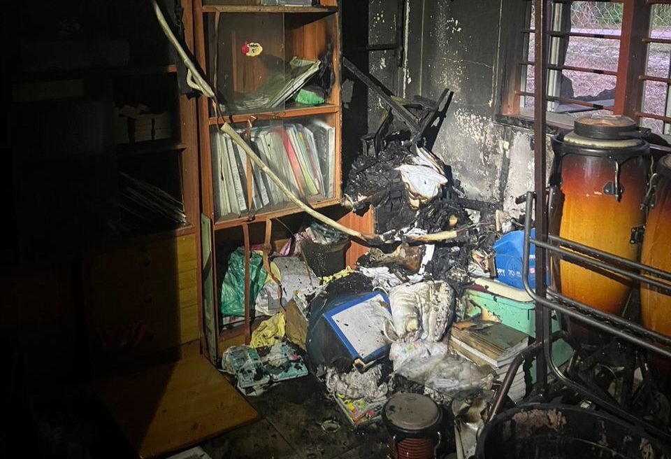 School teacher's room caught fire | Ipoh Echo