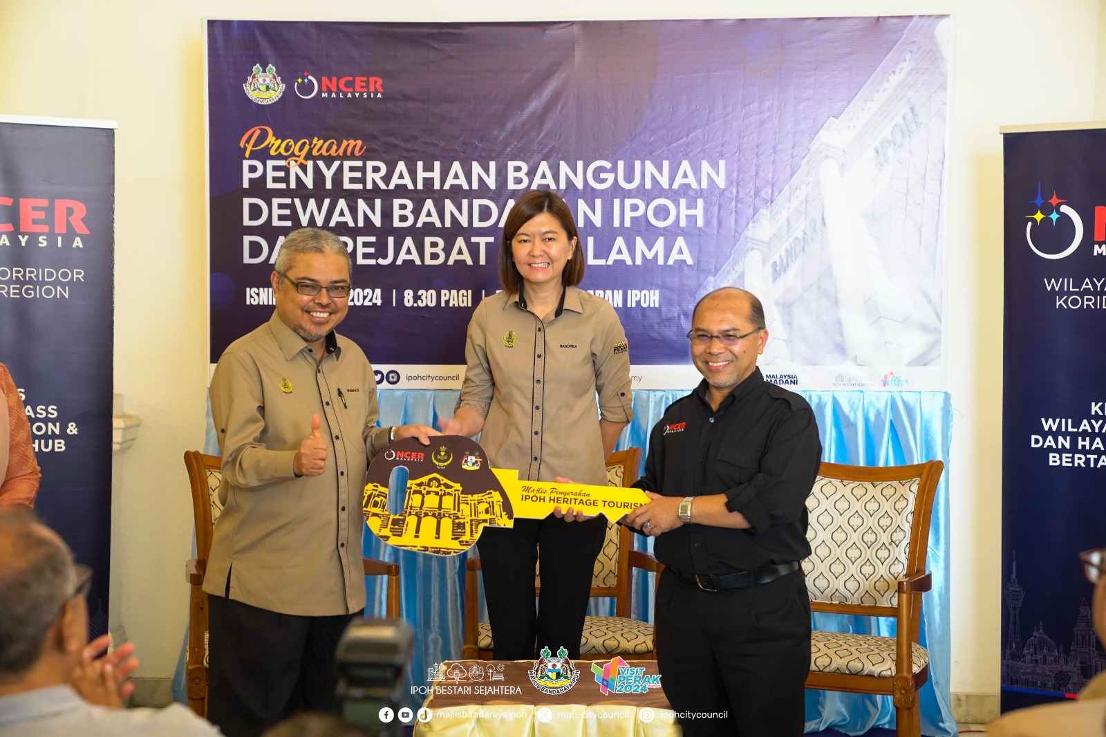 NCIA hands over keys to Ipoh town hall, completing upgrading of arts ...