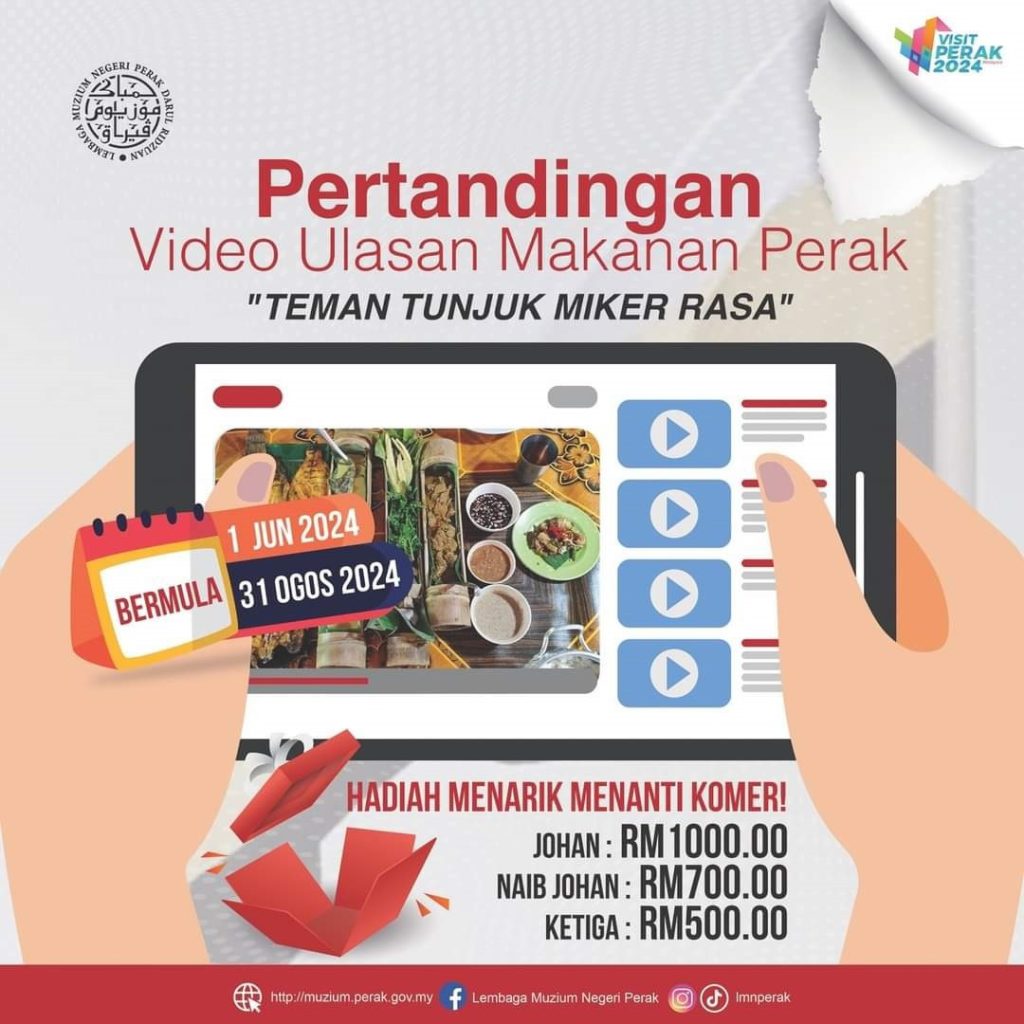 RM2,200 Prize Awaits Winner of Perak Food Review Video Contest | Ipoh Echo