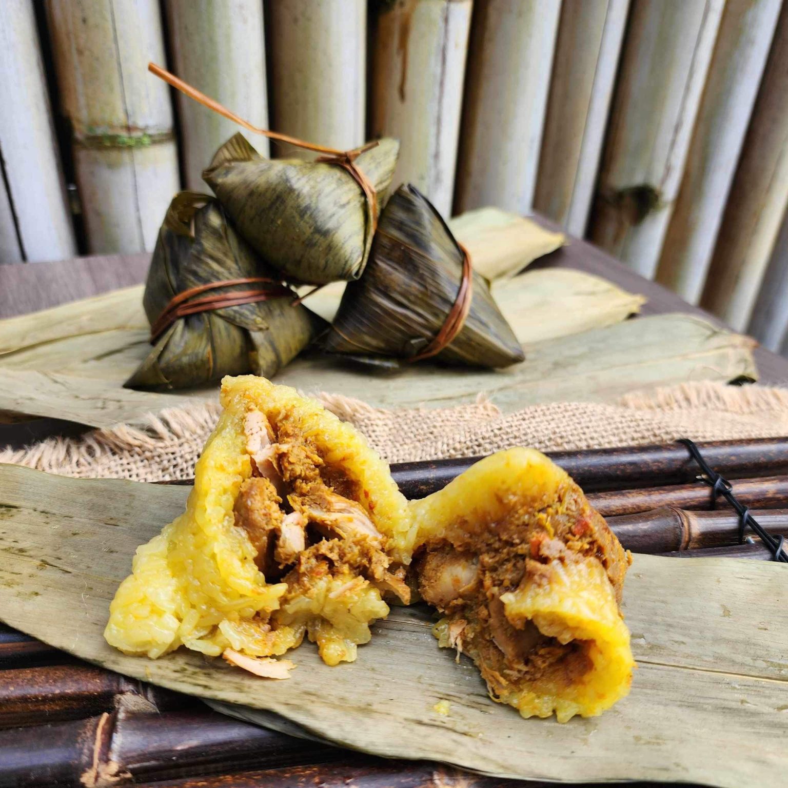 Chicken Rendang Turmeric Rice Dumpling | Ipoh Echo