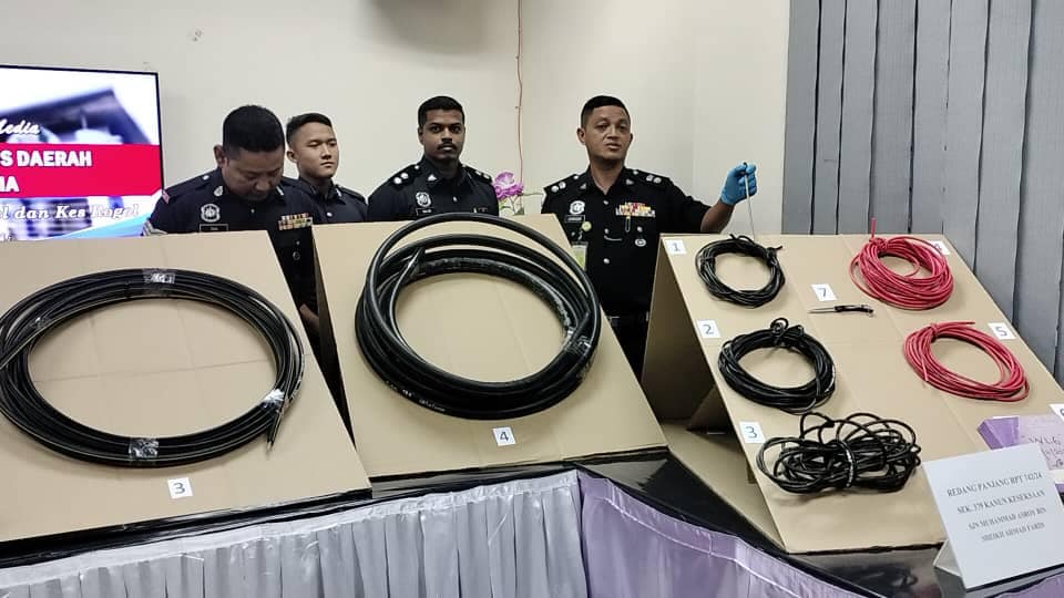 Police Bust Telecommunications Cable Theft Gang | Ipoh Echo