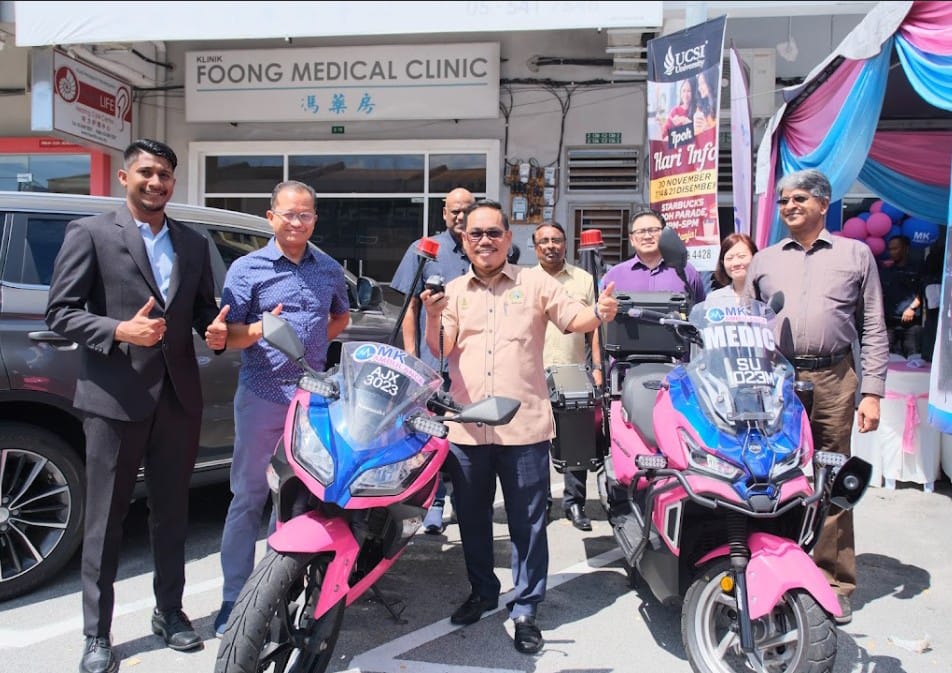 MK Ambulance Launches Motorcycle Ambulance Service M-Bike | Ipoh Echo