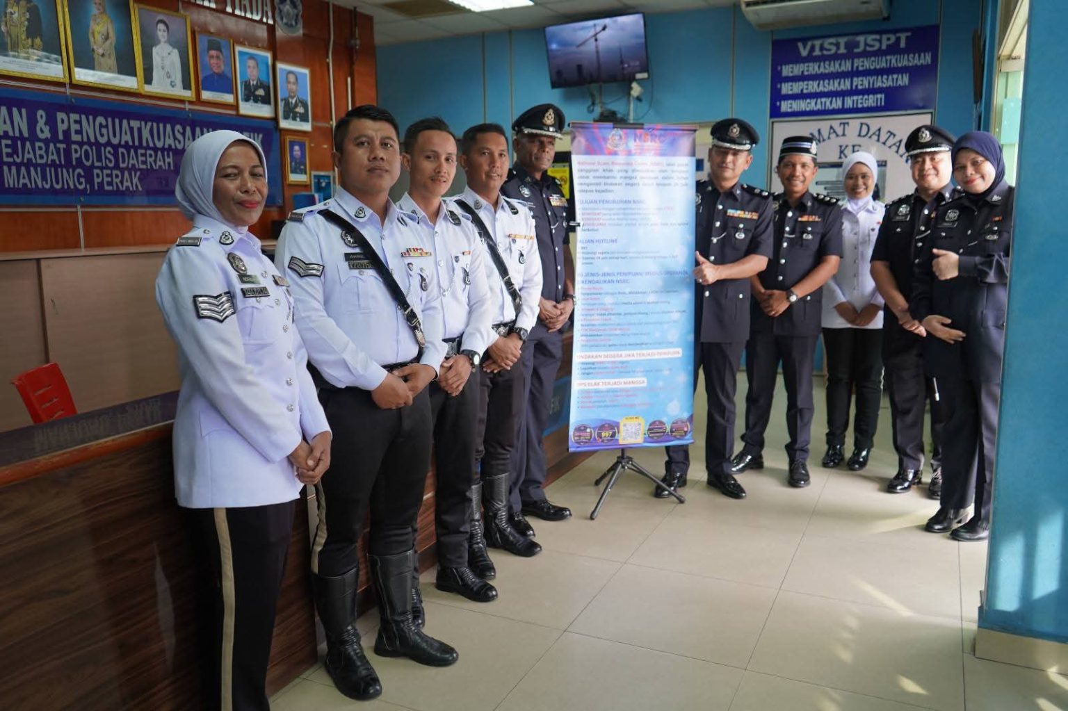 IPD Manjung Launches NSRC 997 Hotline to Prevent Online Scams | Ipoh Echo