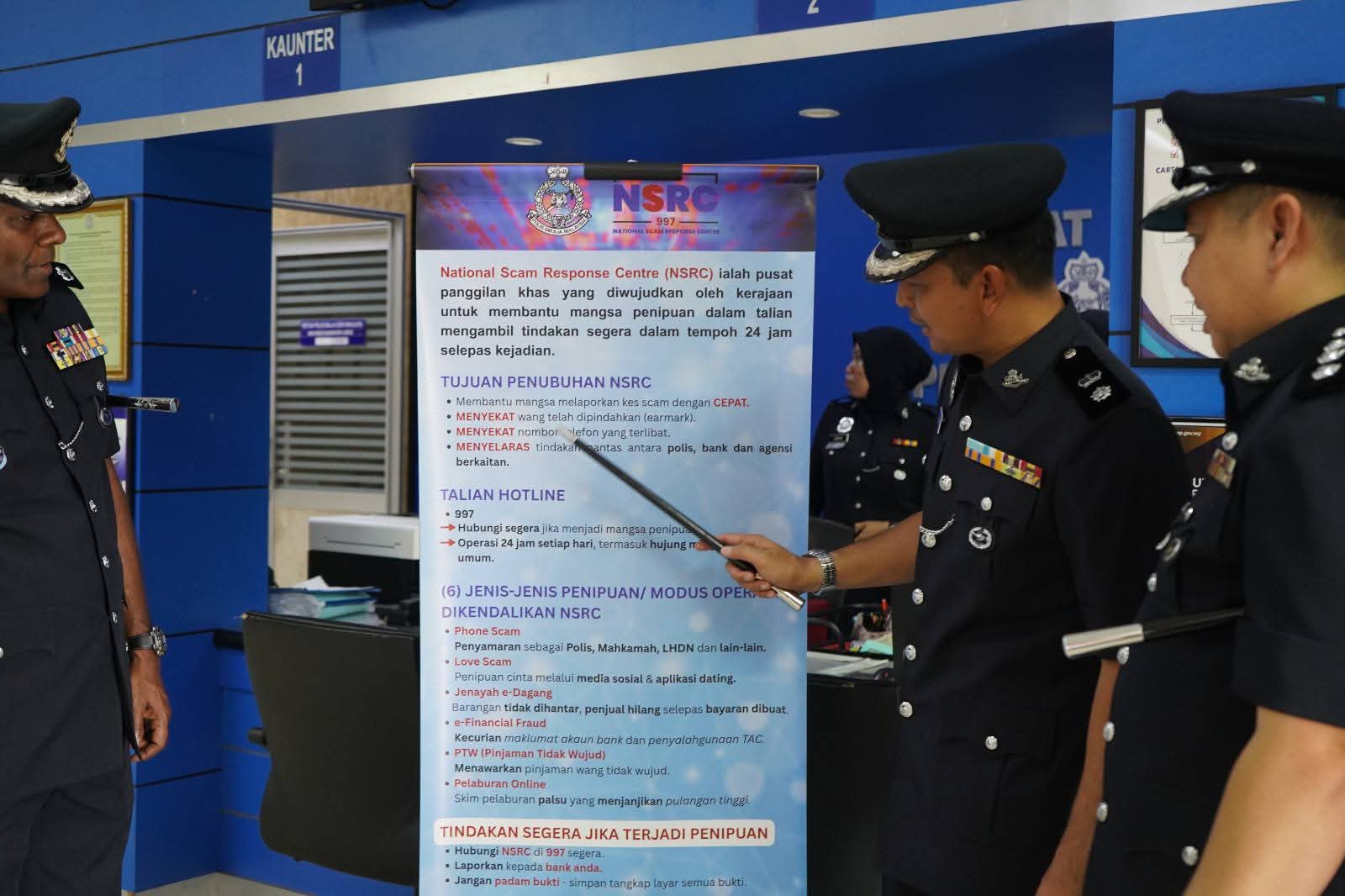 IPD Manjung Launches NSRC 997 Hotline to Prevent Online Scams | Ipoh Echo