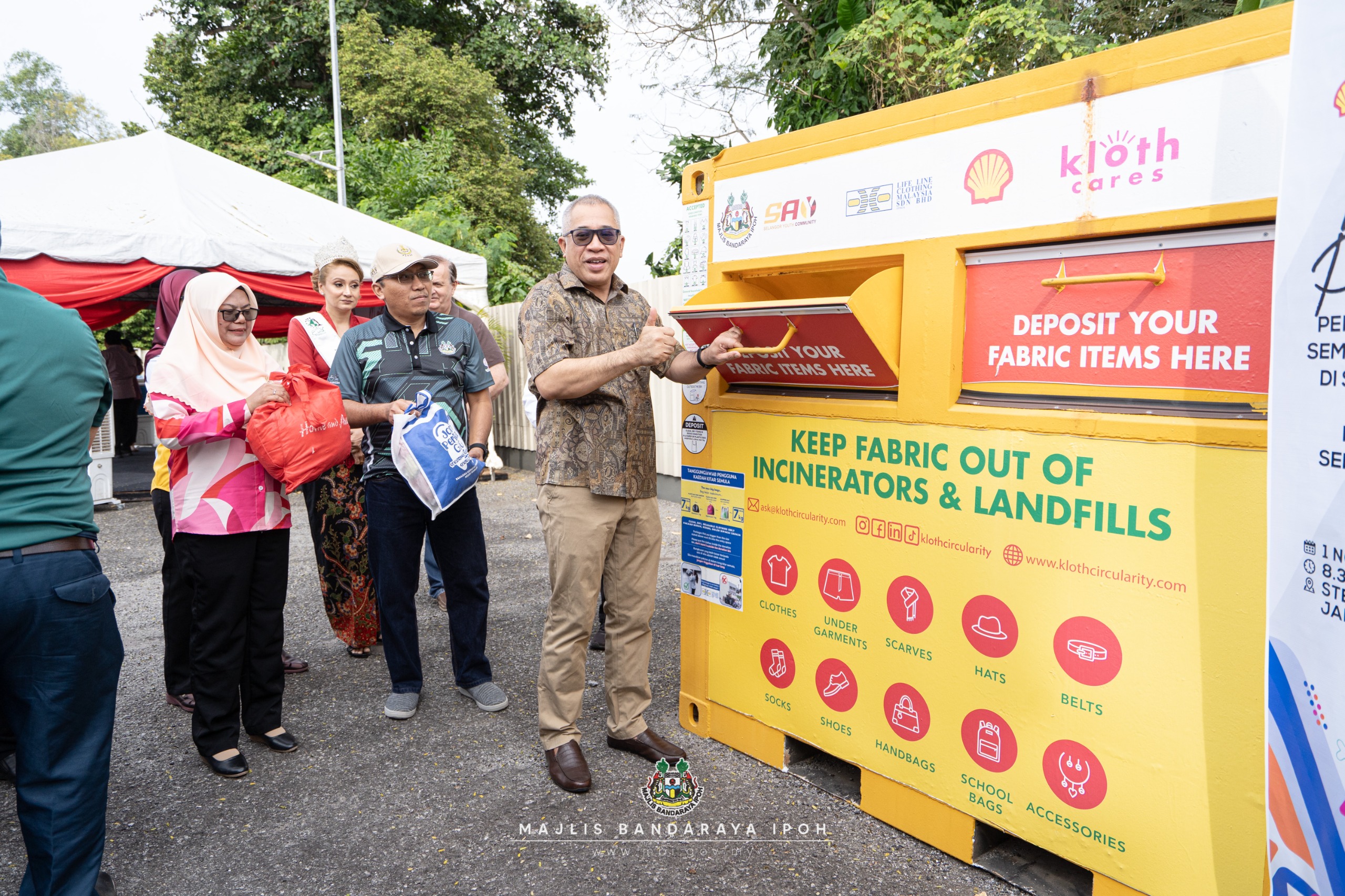 35 Textile Recycling Bins Placed Across Ipoh | Ipoh Echo